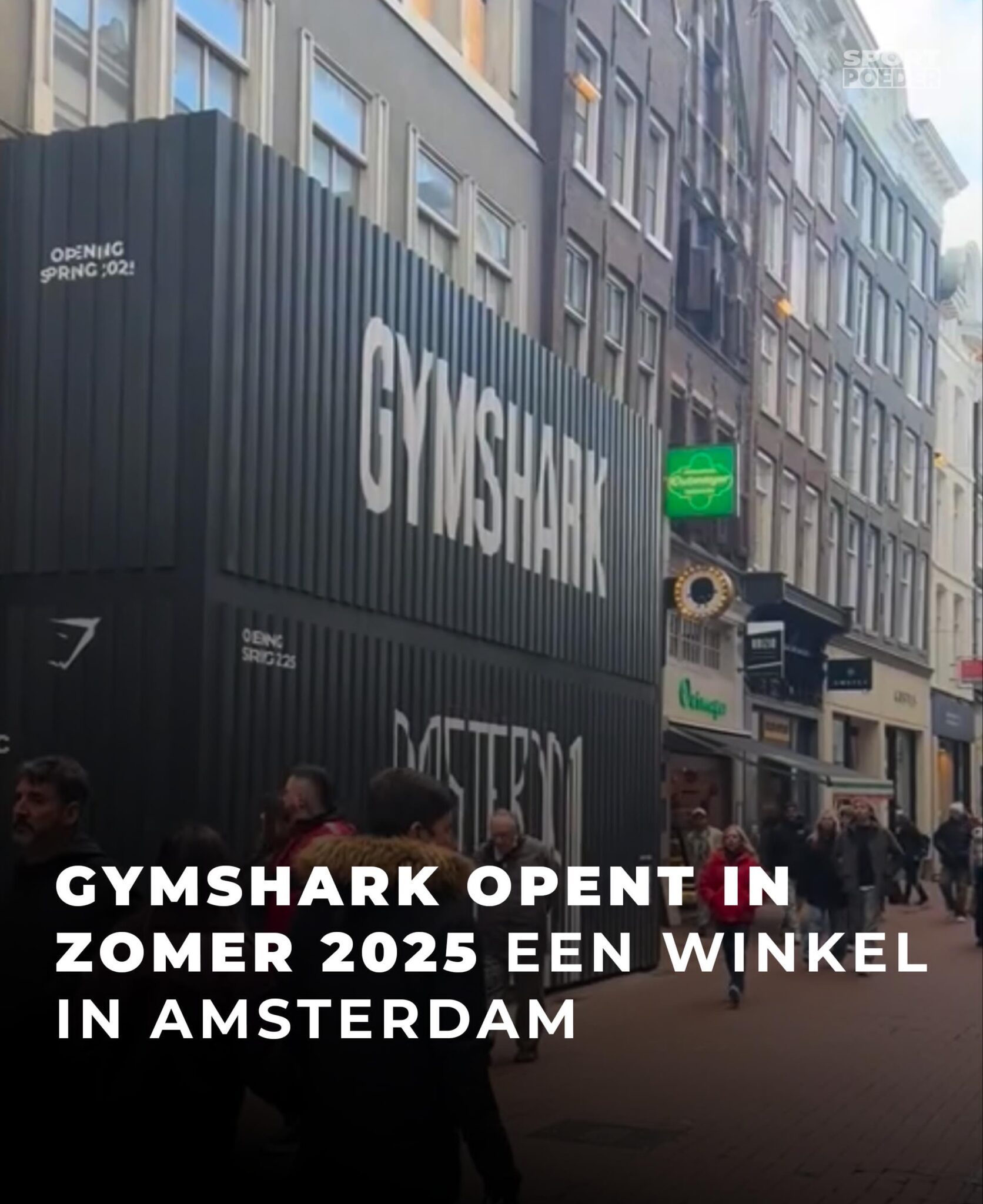 Wanneer opent de Gymshark winkel in Amsterdam?