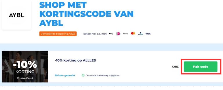 AYBL Kortingscode April 2026 | Tot 70% korting | Sportpoeder