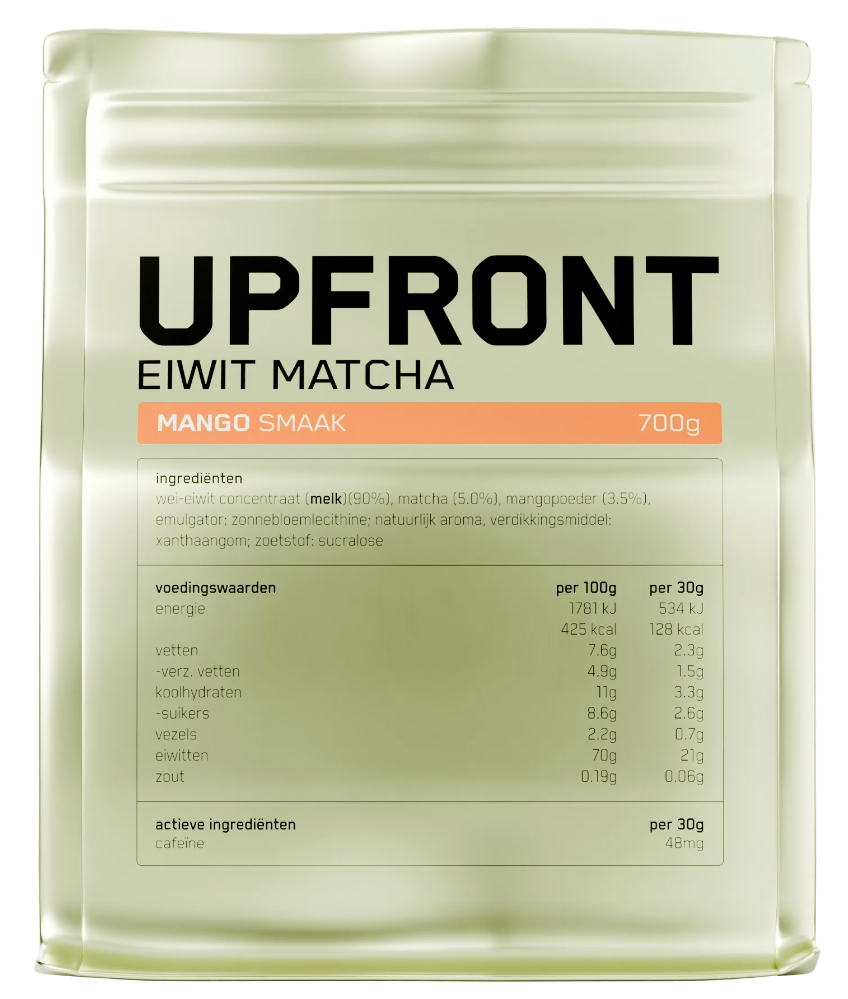Upfront eiwit matcha review: smaken, werking & kortingscode!